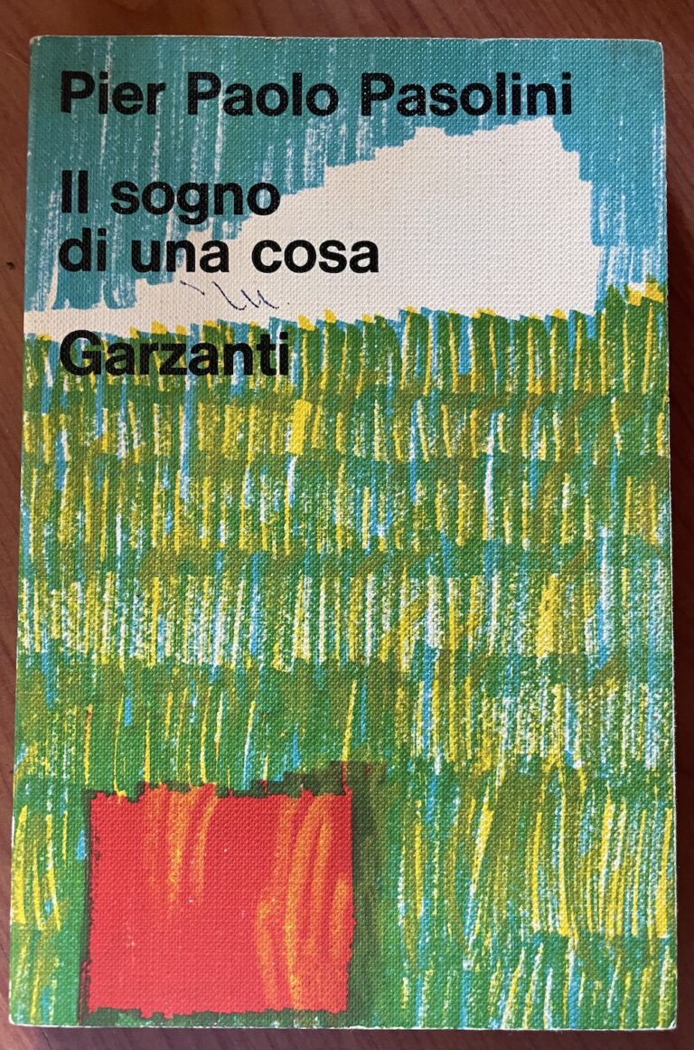 Il sogno di una cosa - P.Pasolini - N735 - Mercatino Milano Libri Usati ...